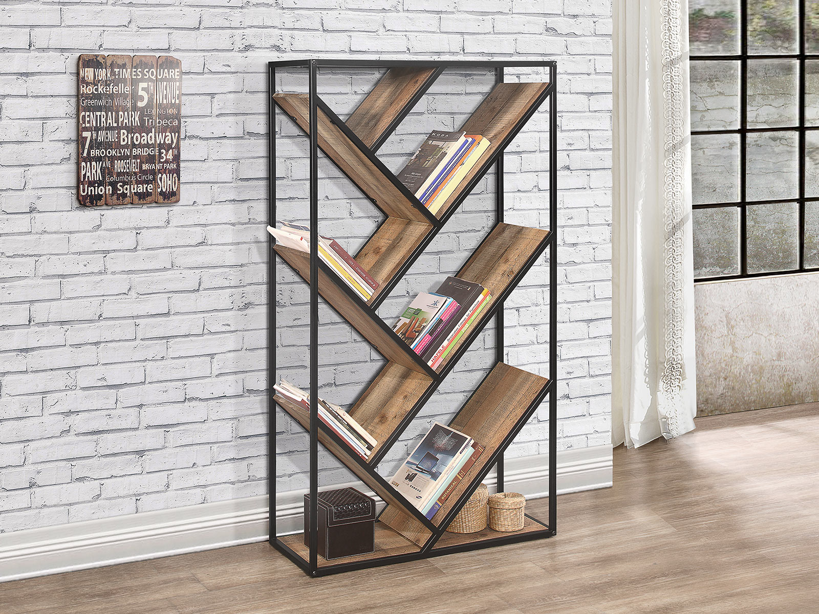Birlea Urban Diagonal Bookcase
