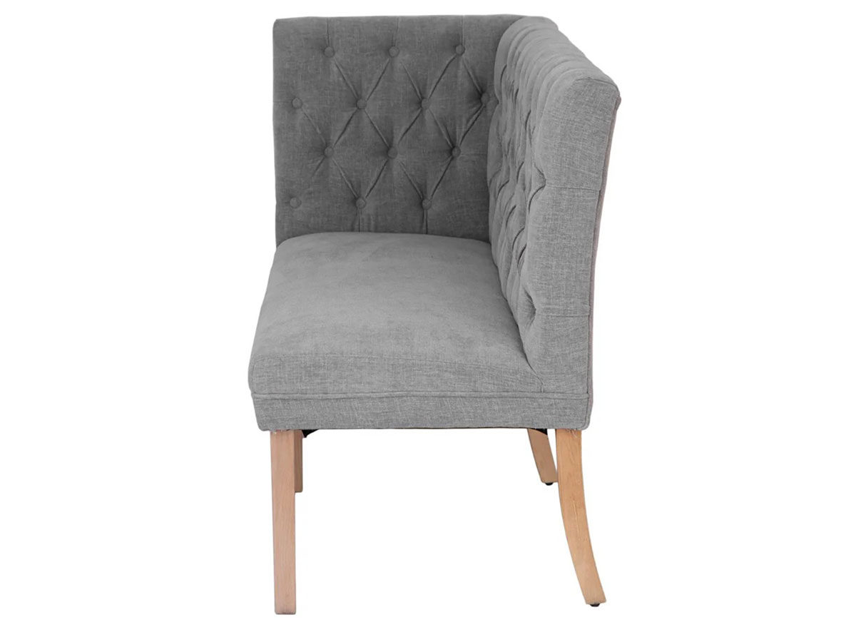 The Furniture Mill Chair Collection Corner Bench CH104 Part 2 in Grey